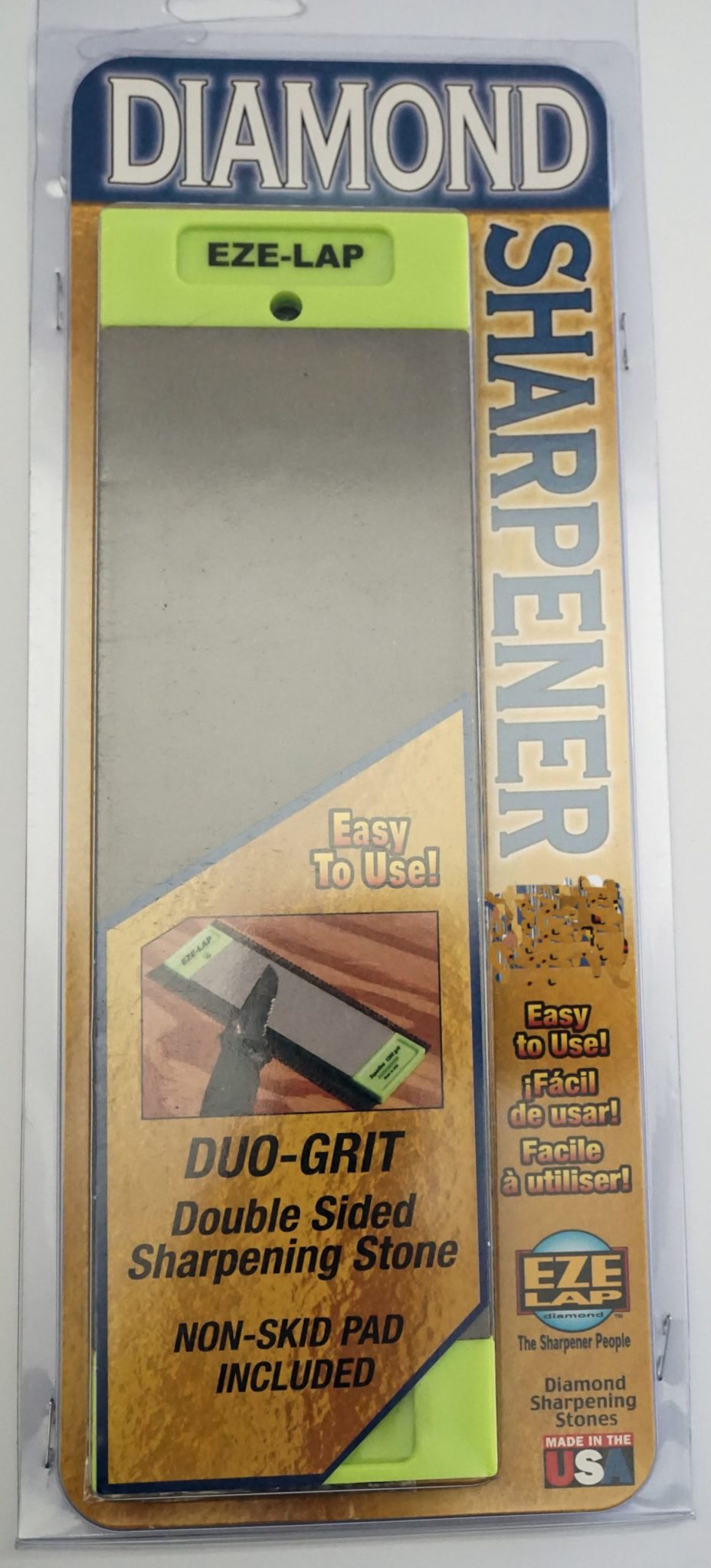 Eze-Lap 3" x 8" Double-sided Diamond Stone Super Fine Grit (1200 ...